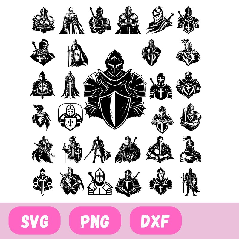Knight Svg - Etsy