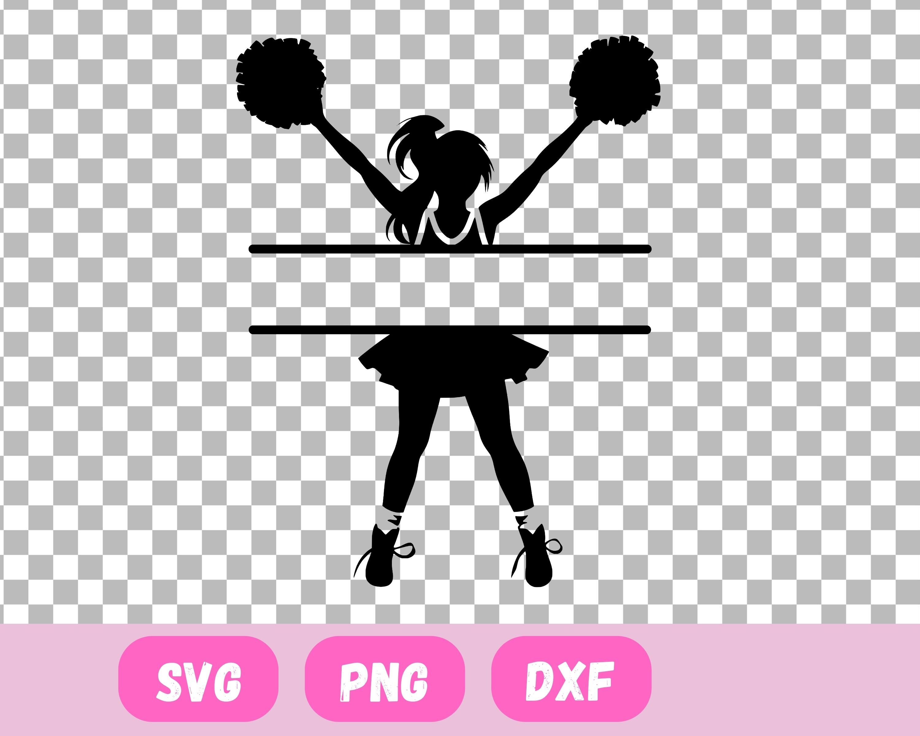 Cheerleader Svg Split Monogram Svg Cheer Svg Cheer Mom Svg - Etsy