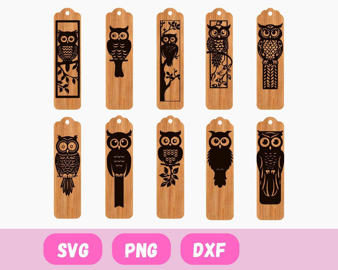 Bookmark SVG Bundle, Owl SVG, Svg Files for Cricut, Cute Bookmarks ...