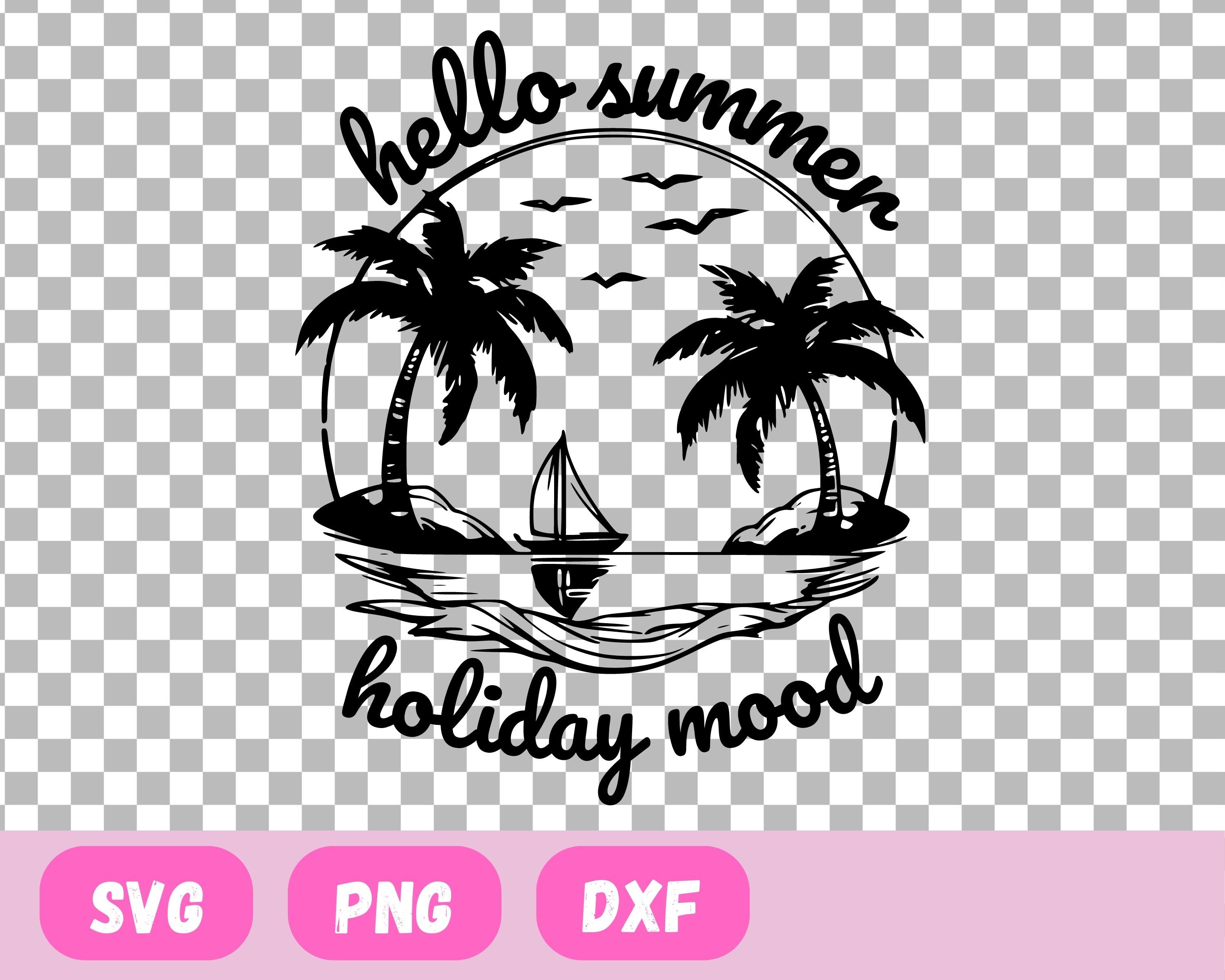 Hello Summer Svg Summer Cut Files Cricut Cut Files - Etsy