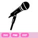 Microphone Svg, Svg Files for Cricut, Microphone, Microphone Clip Art ...