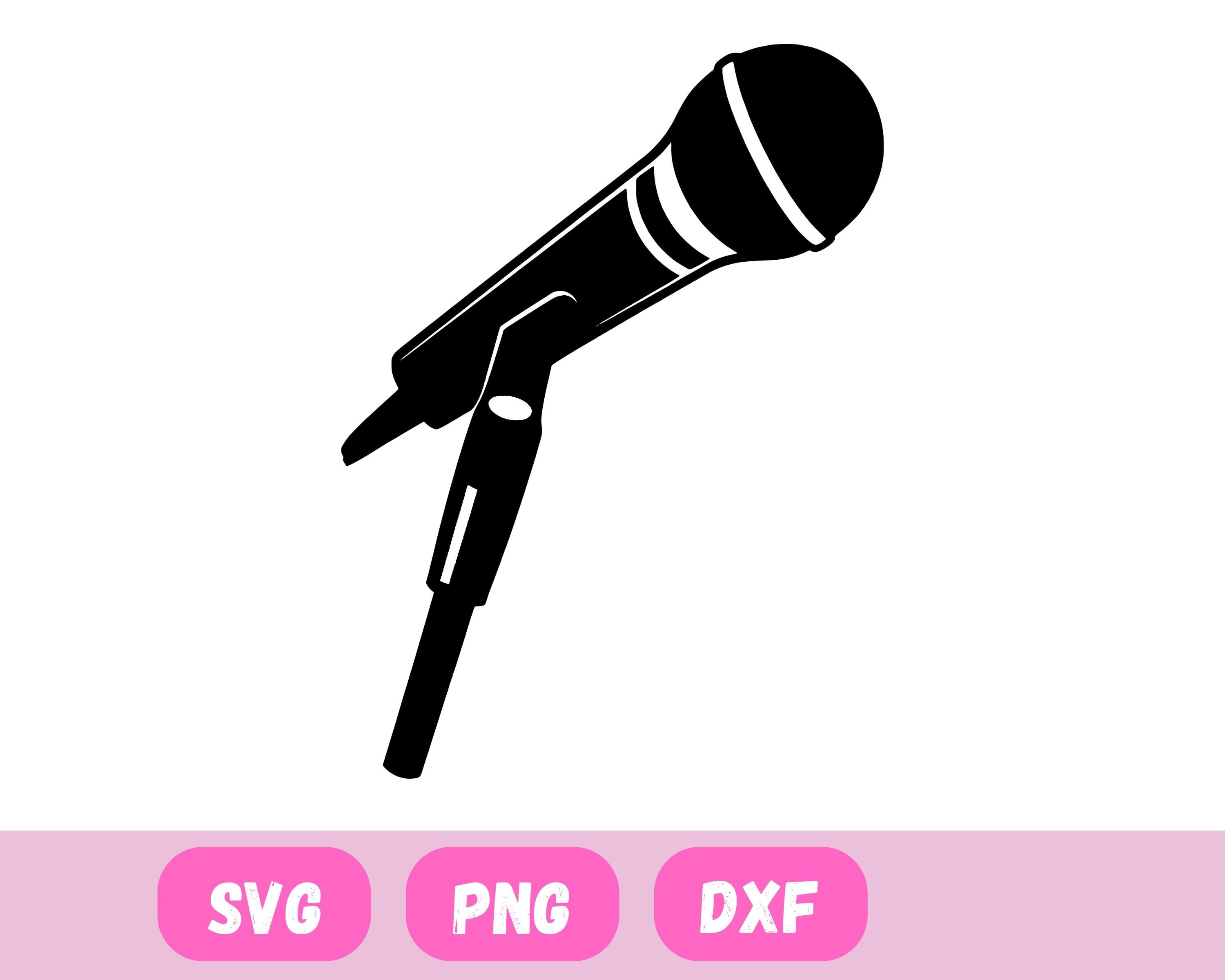 Microphone Svg Svg Files for Cricut Microphone Microphone - Etsy
