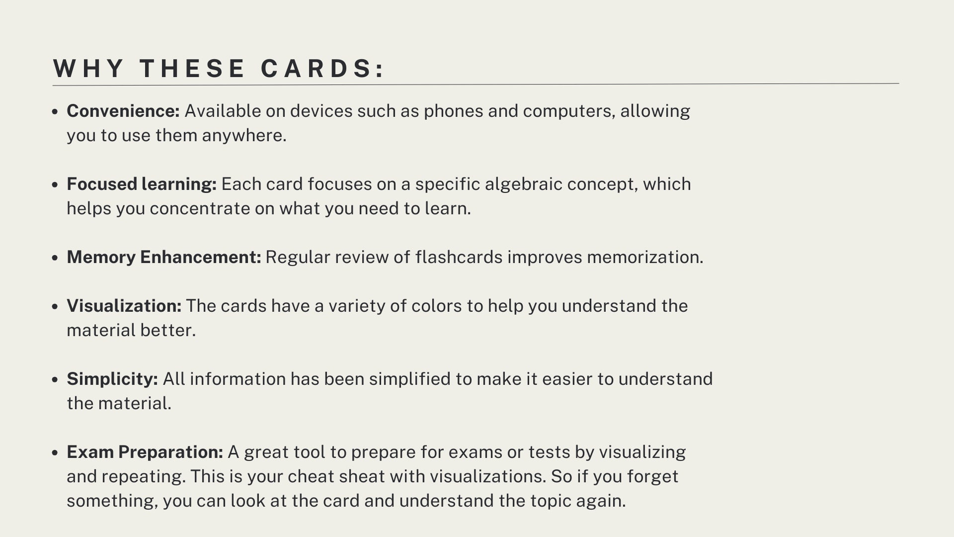 Algebra Note Cards| Formula Sheet| Cheat Sheet - Etsy