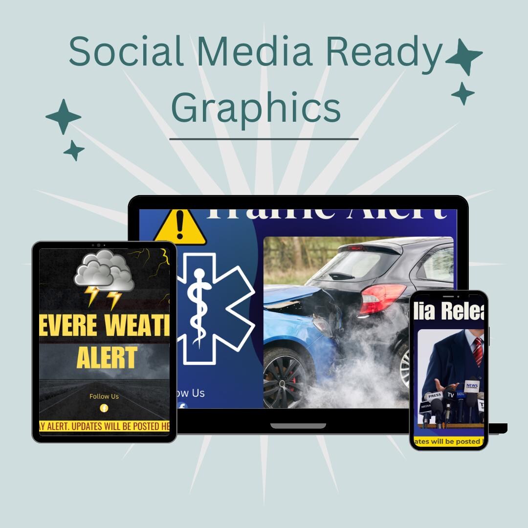 Police Social Media Templates: Canva Editable Law Enforcement Alerts ...