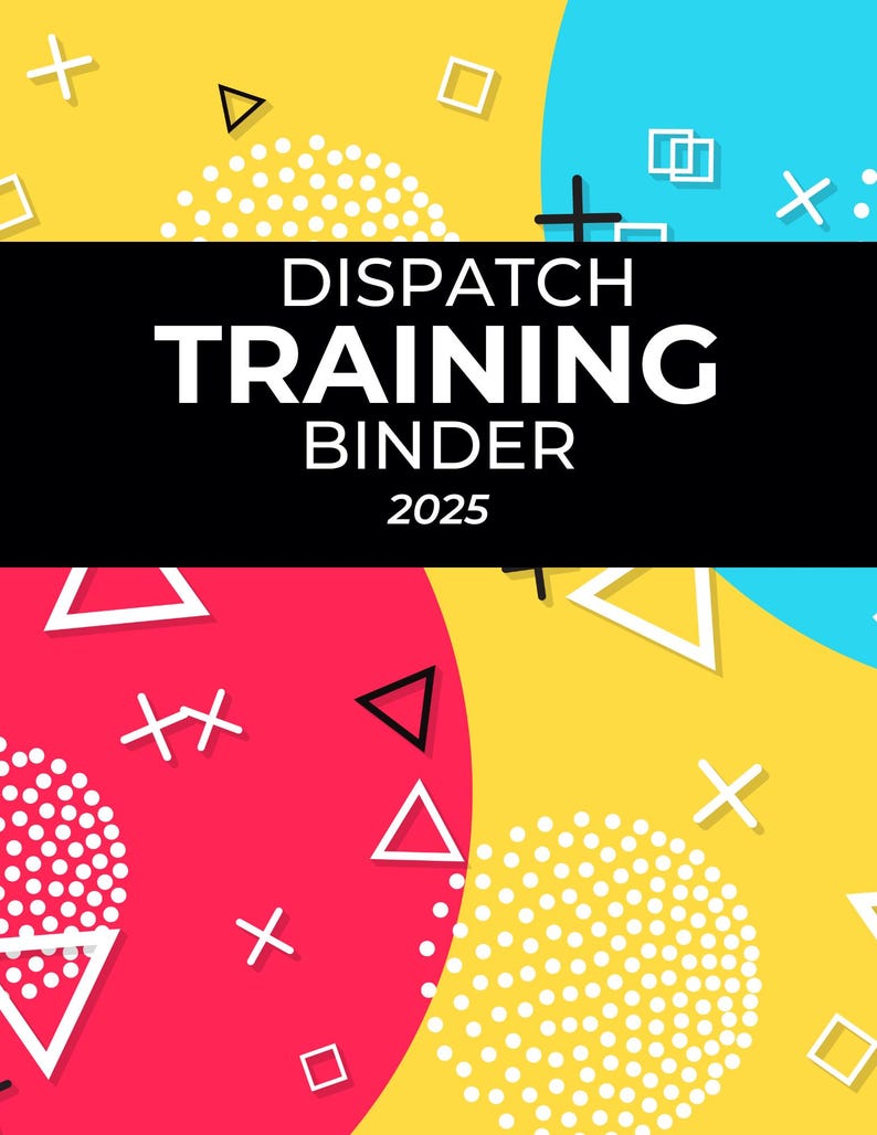 Dispatcher Training Binder: 2025 Calendar, 10 Codes, Mnemonic Alphabet ...