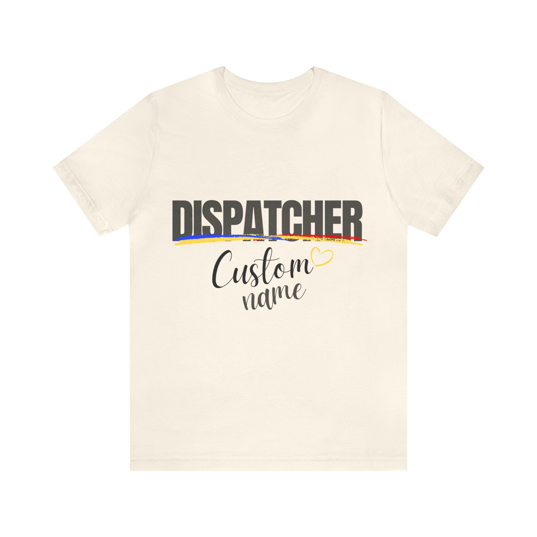 Dispatcher Shirt With Red, Blue, and Thin Gold Line Tee for 911 ...