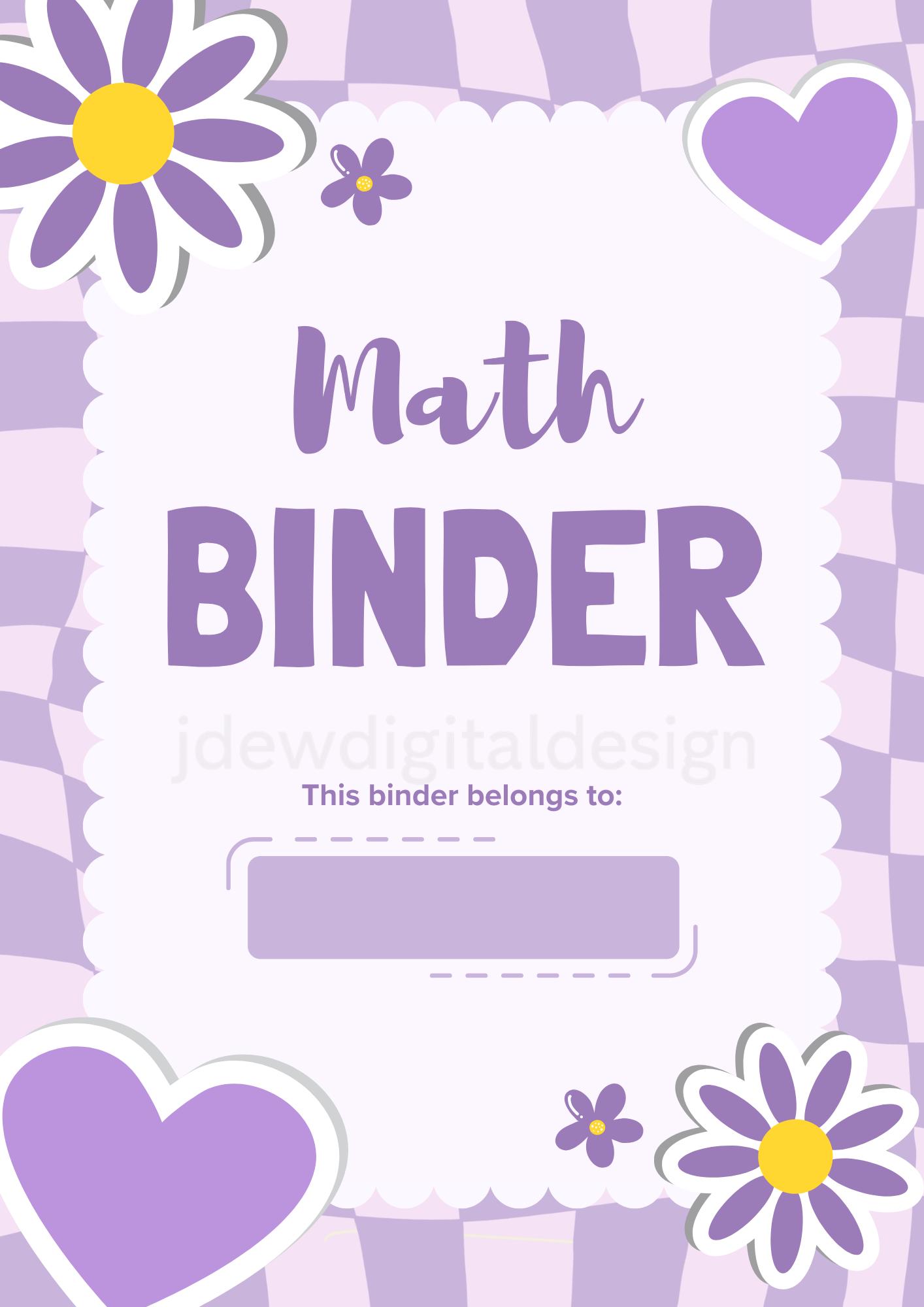 Editable Teacher Binder Covers Set: Math, Reading, Science (printable ...