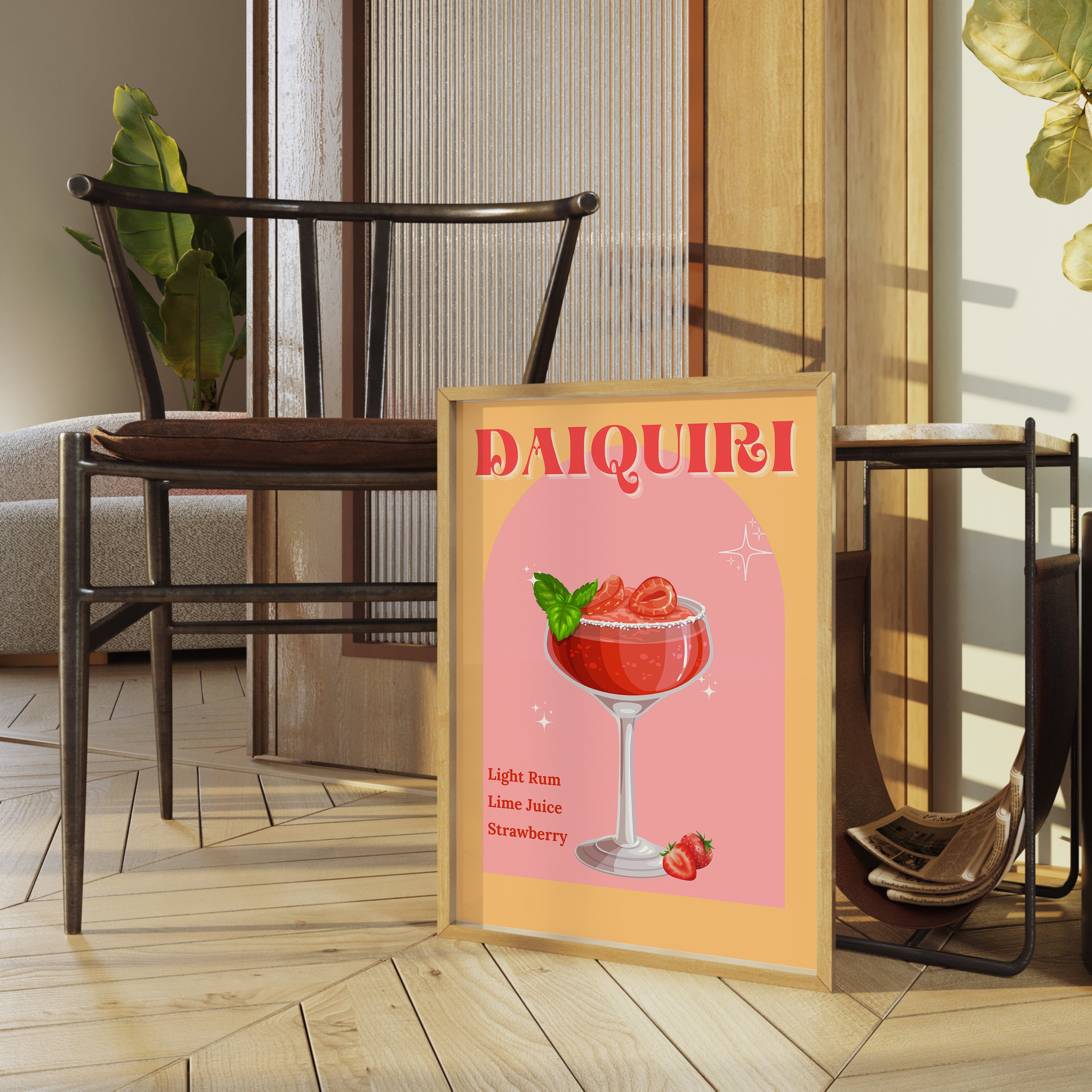 Cocktail Prints Set of 6, Cocktail Gallery Poster, Cocktail Printable ...