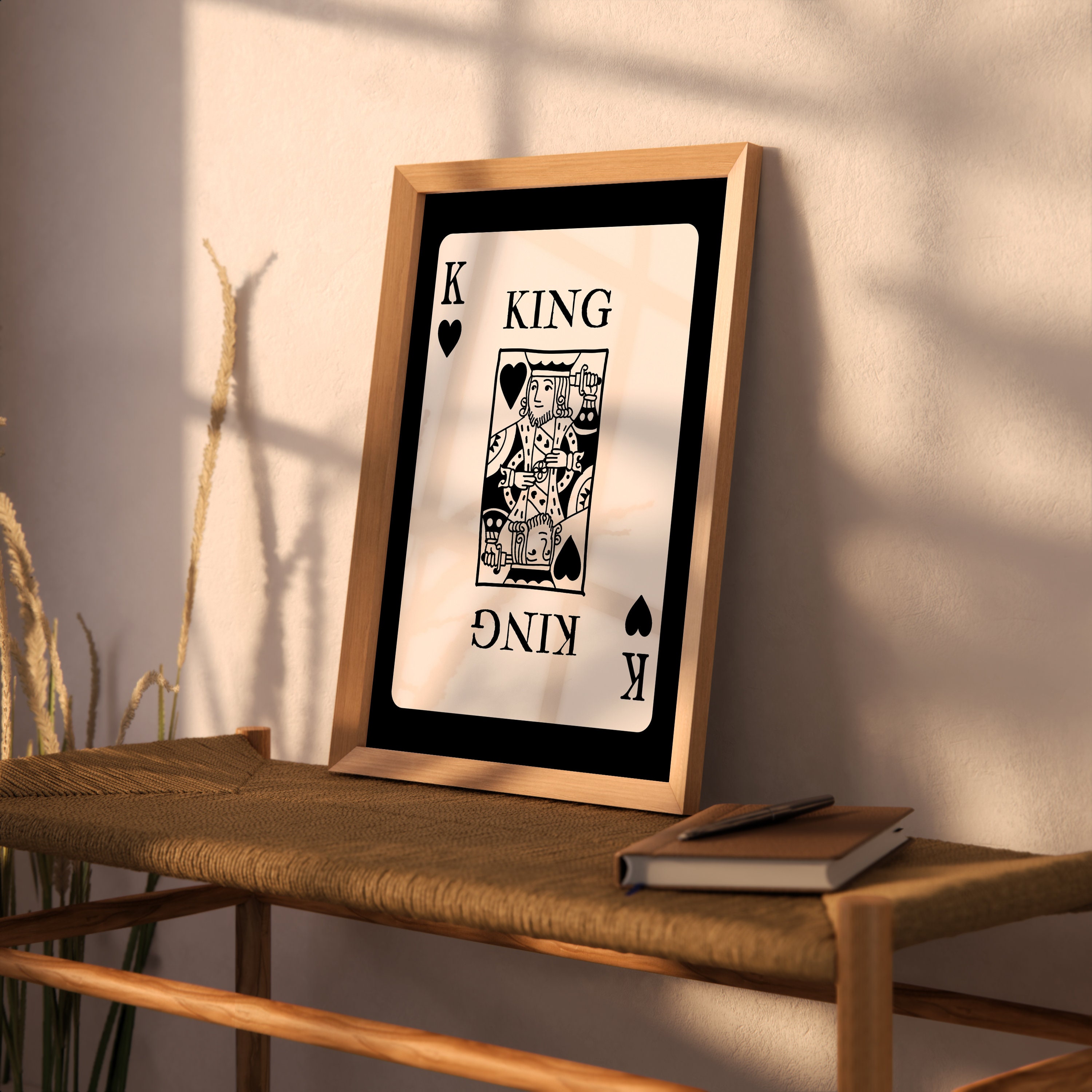 Couple Retro Poster Set, Aesthetic Poster, Trendy Wall Art Set, King ...