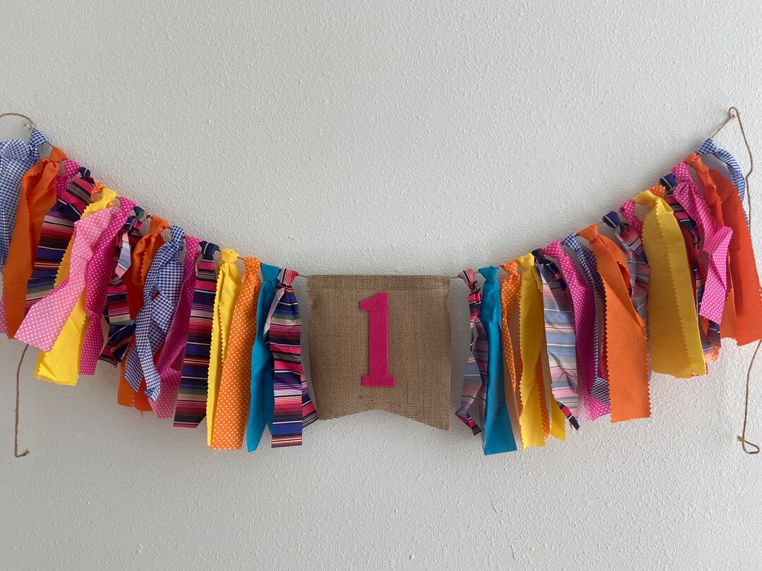 Uno Theme, for Girls,birthday High Chair Banner One Birthday Banner ...