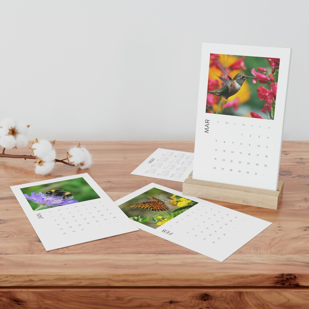 Pollinator Desk Calendar, 2023 Desk Calendar, Desk Calendar, Desk ...