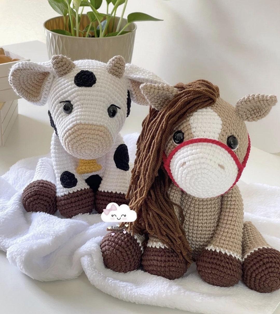 Handmade Crochet Amigurumi Farm Animals - Etsy