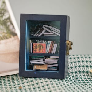 Vintage Pocket Edition Anxiety Bookcase, Customizable Mini Bookshelf ...