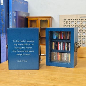 Vintage Pocket Edition Anxiety Bookcase, Customizable Mini Bookshelf ...