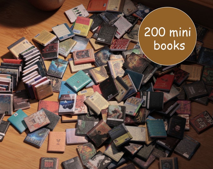 200 Mini Books, Bestseller Series, Miniature Playhouses, Book Lover ...