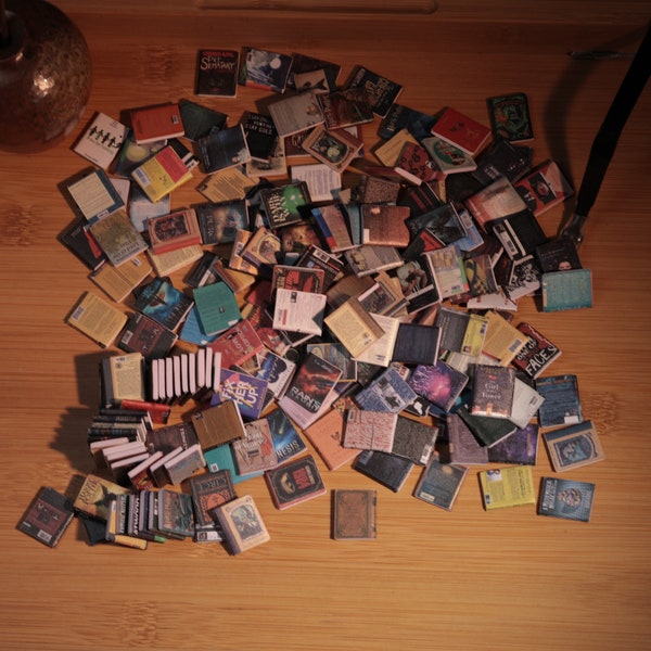 Miniature Library - Etsy