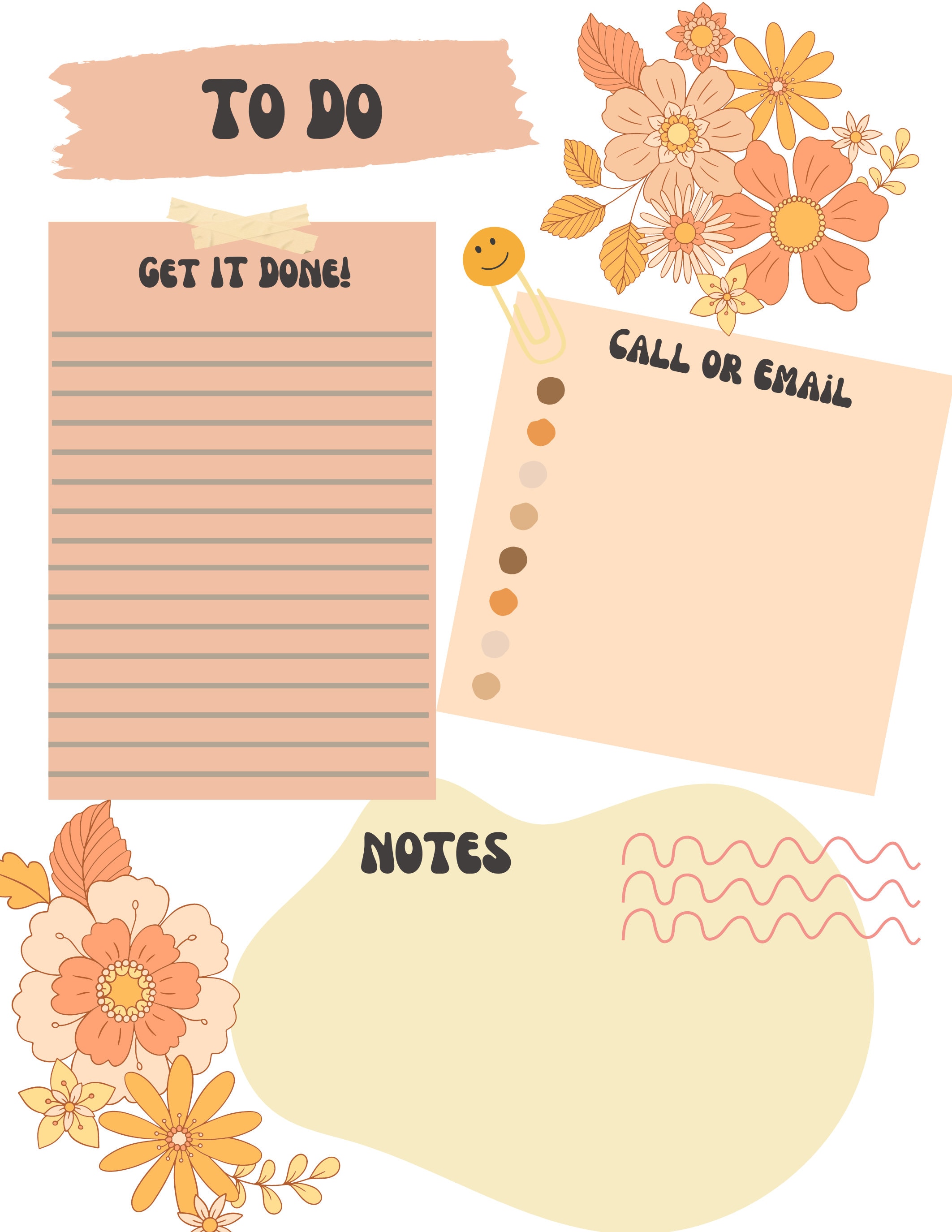 To Do List Retro Design - Etsy