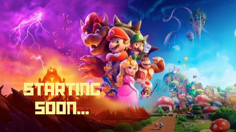 Stream Overlay-super Mario - Etsy Stream Overlay-super Mario - Etsy