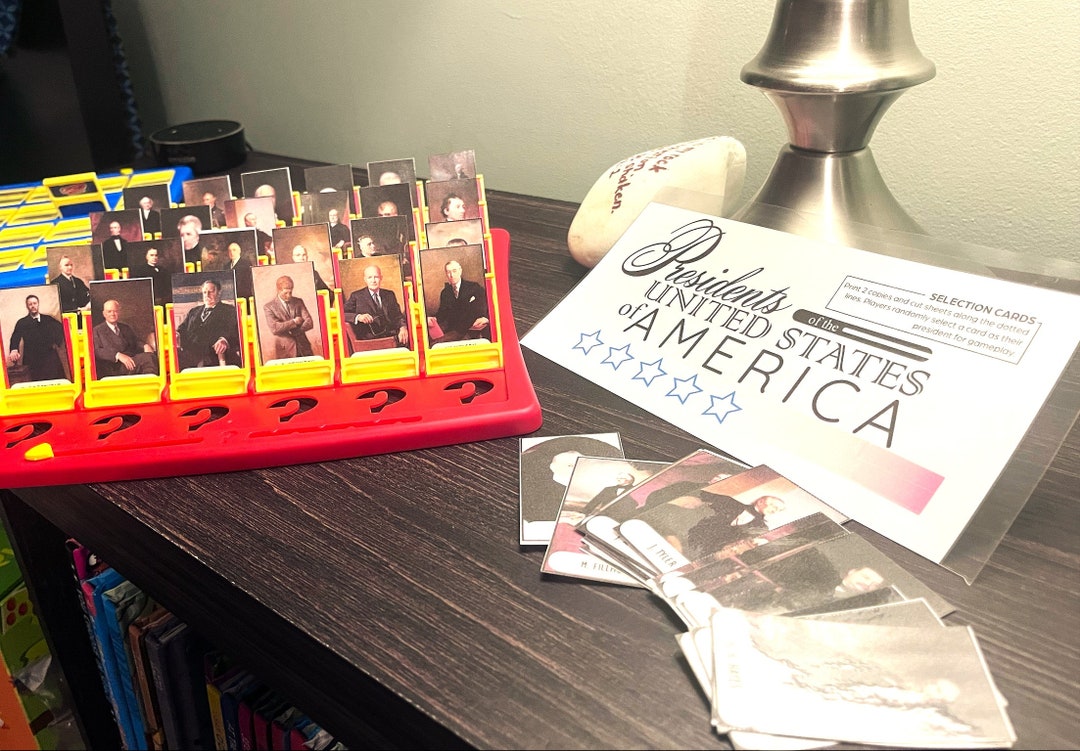 Presidents of the USA Guessing Game Pieces Printable - Etsy