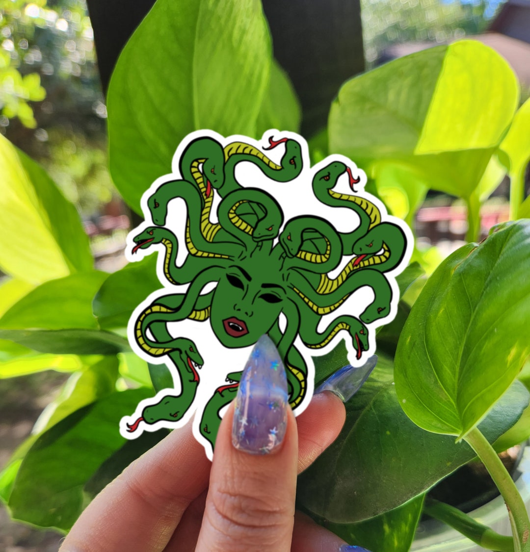 Medusa Sticker | Water Bottle, Planner, Scrap Book, Bumper Sticker ...