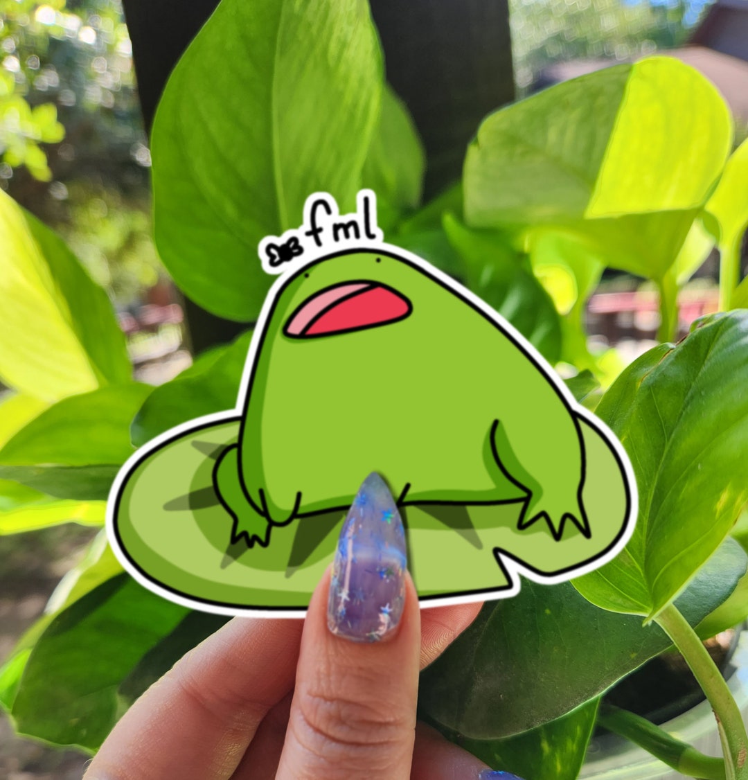 FML Frog Sticker Bumper Sticker Funny Planner Car Waterbottle - Etsy