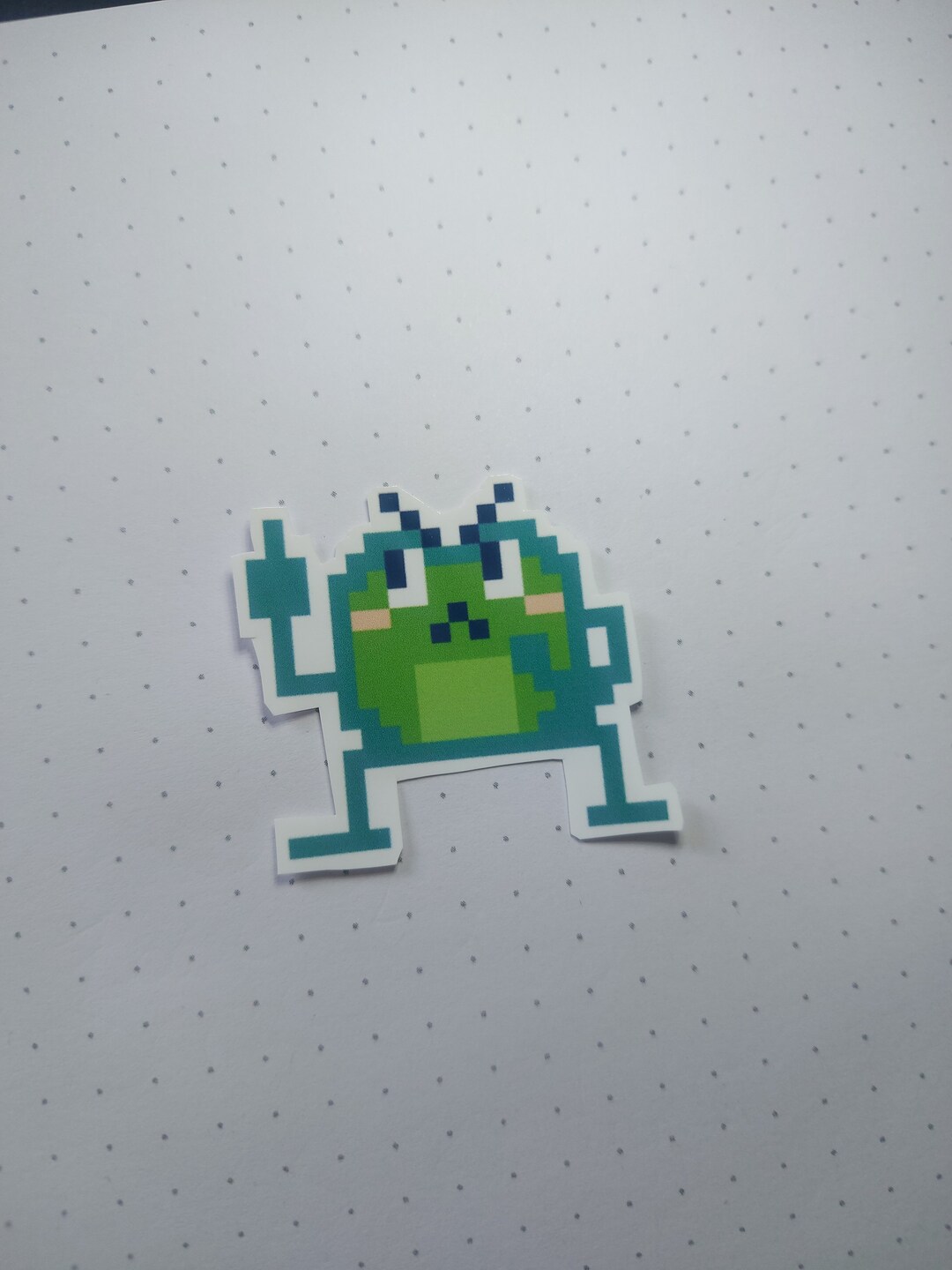 Swearing Frog Sticker, Frog Sticker, Pixel Art - Etsy