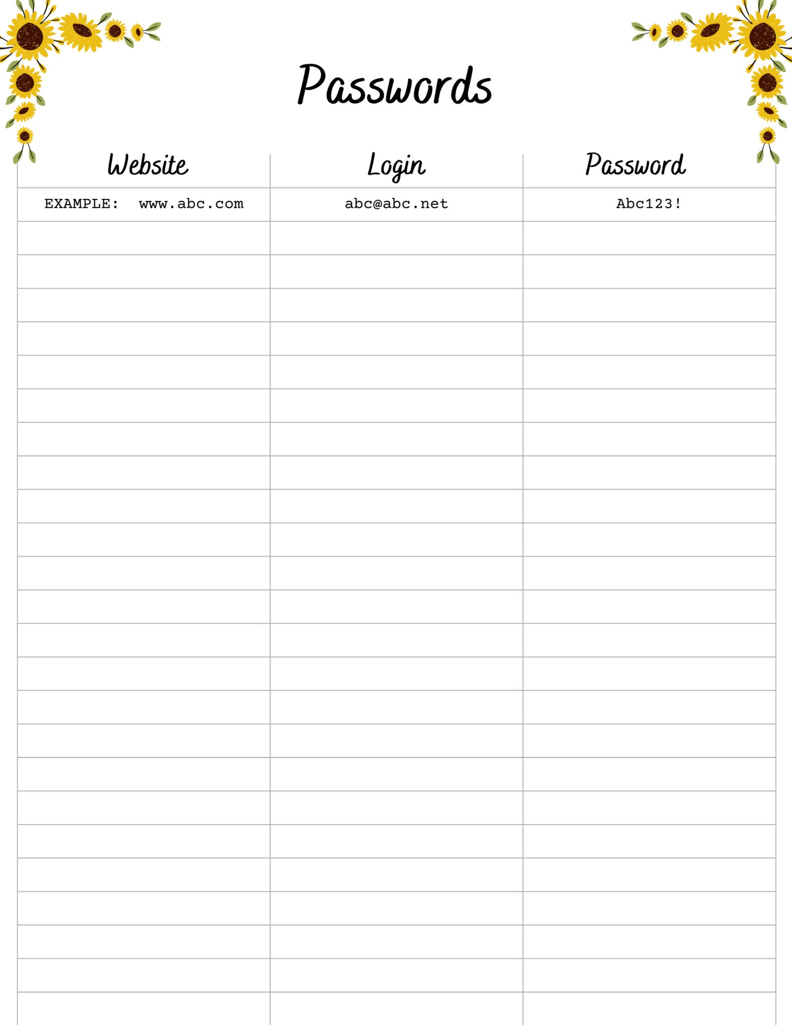 Password Keeper - Etsy
