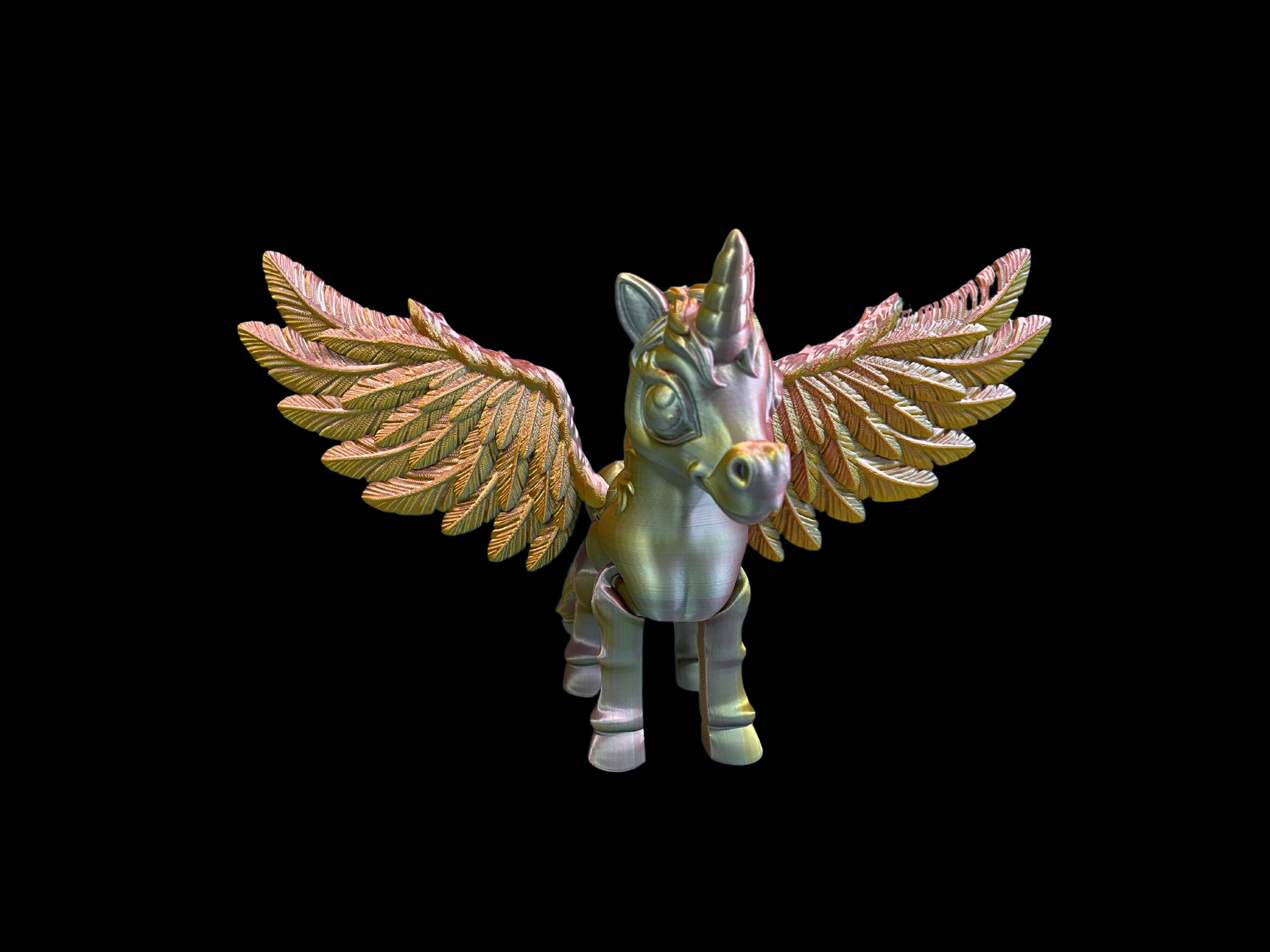 Beautiful, Alicorns Aka Winged Unicorns 3D Printed, Articulated Legs ...