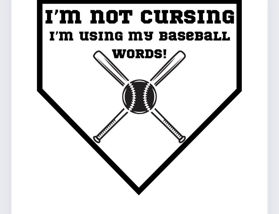 Baseball Words SVG File - Etsy
