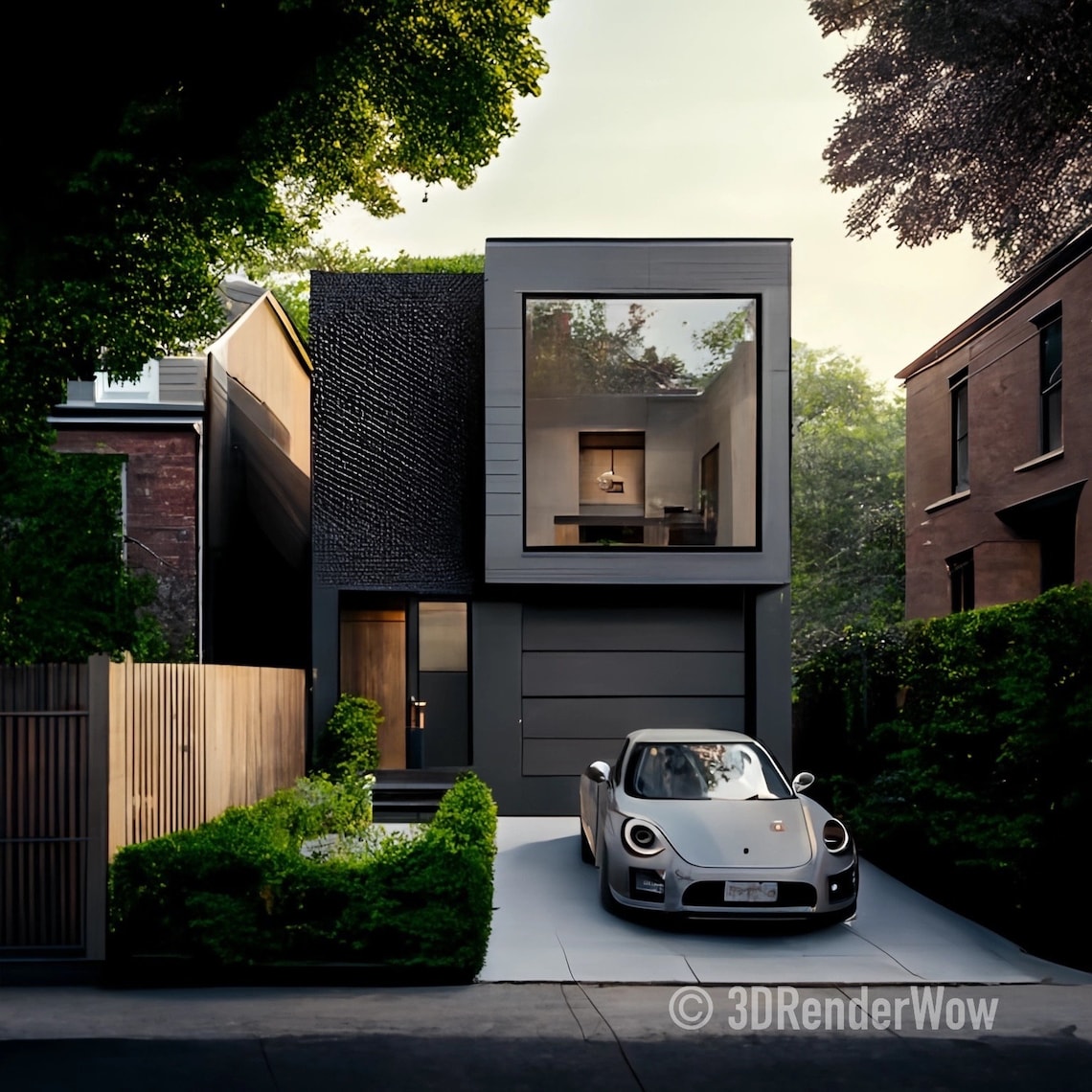 3D Rendering Custom Photorealistic Architecture MODERN House Render ...