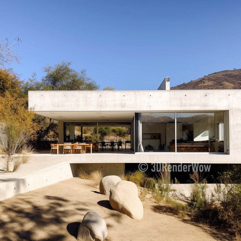 3D Rendering Custom Photorealistic Architecture MODERN House - Etsy