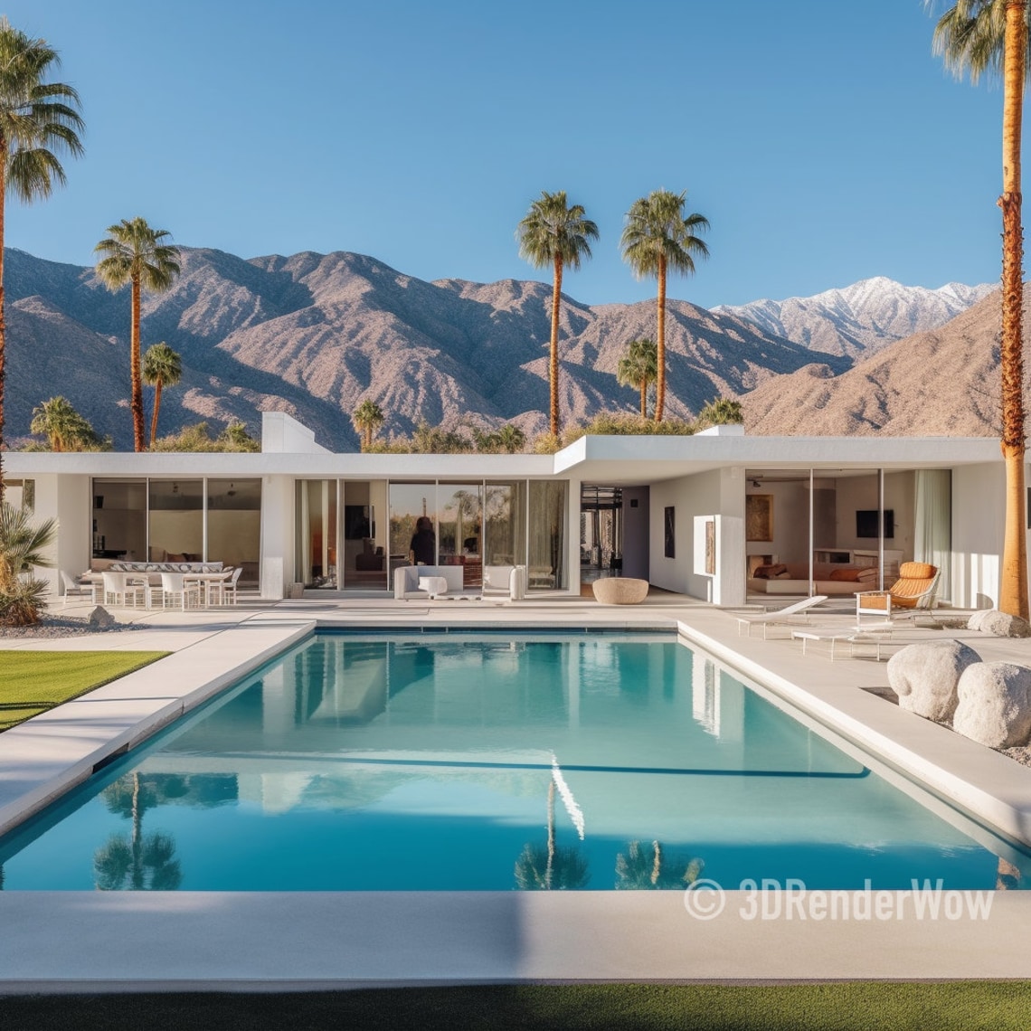 3D Rendering Custom Photorealistic Architecture MODERN House Render ...