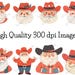 Cowboy Santa Claus Clipart Bundle, Wild West Png, Country Western ...
