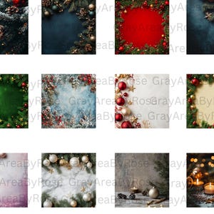 Christmas Backgrounds, Christmas Digital Papers, Wood Backgrounds ...