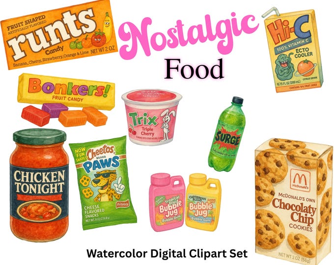 1950s FOODS Pngs…hi-quality, Ready to Print - Etsy Canada