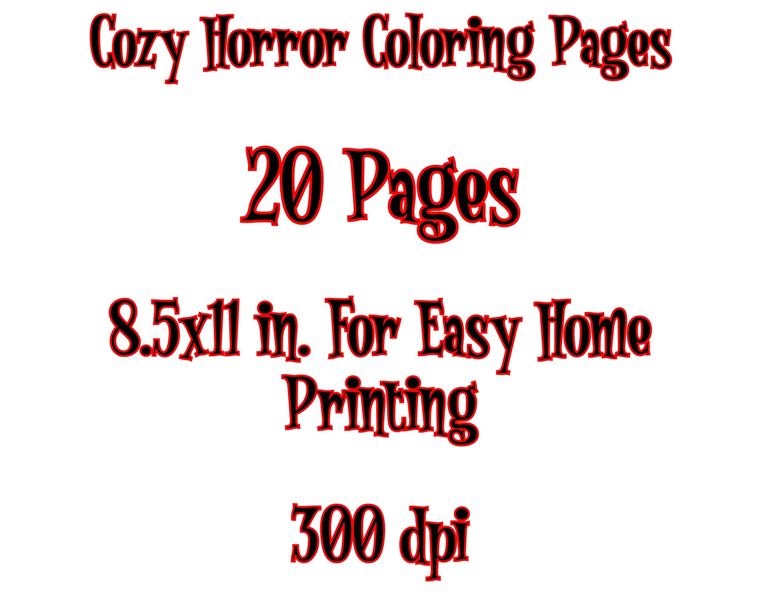 Color Me Creepy and Cute | Spooky Kawaii Coloring Book – Printable PDF ...