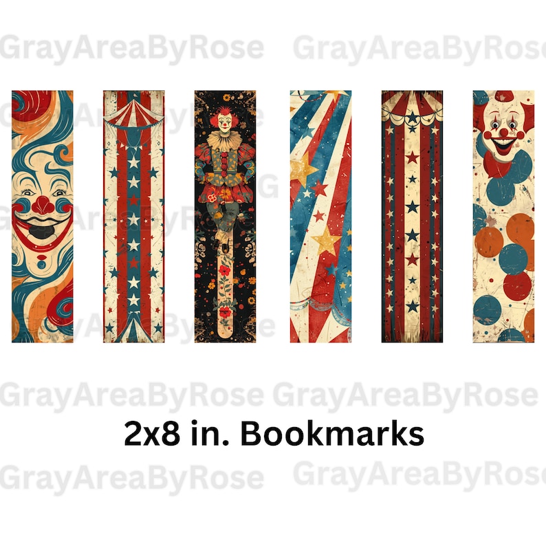 Vintage Circus Junk Journal Pages, Bookmarks and Bonus Decorations ...