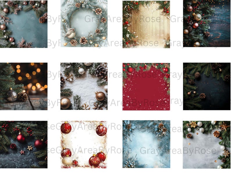 Christmas Backgrounds, Christmas Digital Papers, Wood Backgrounds ...