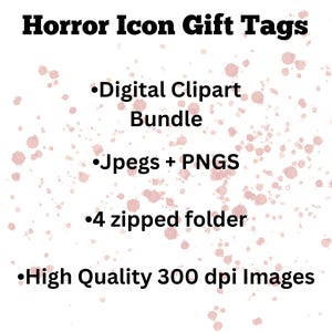 Retro Horror Gift Tags Printable | Coffin Tags | VHS Comic Style ...