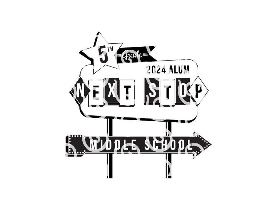 5th Grade Graduate Retro Pit-stop Decal Svg, Pdf, Eps, Jpg, Png, Dxf - Etsy