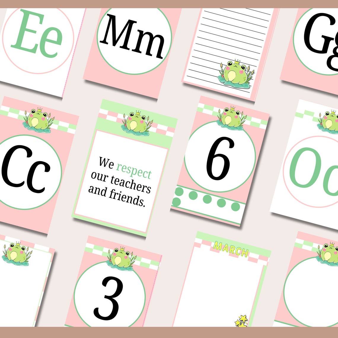 Classroom Decor Bundle: Frog Theme Editable Decorations | Classroom ...