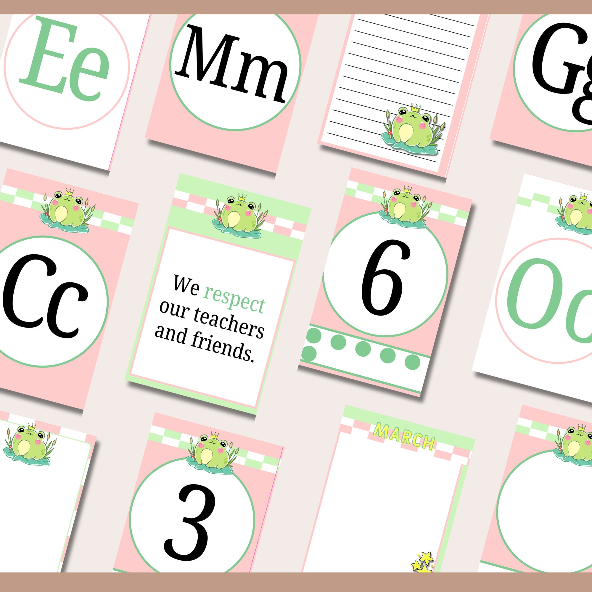 Classroom Decor Bundle: Frog Theme Editable Decorations | Classroom ...