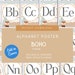 Boho Theme Classroom Alphabet Poster - Editable Templates for Daycare ...