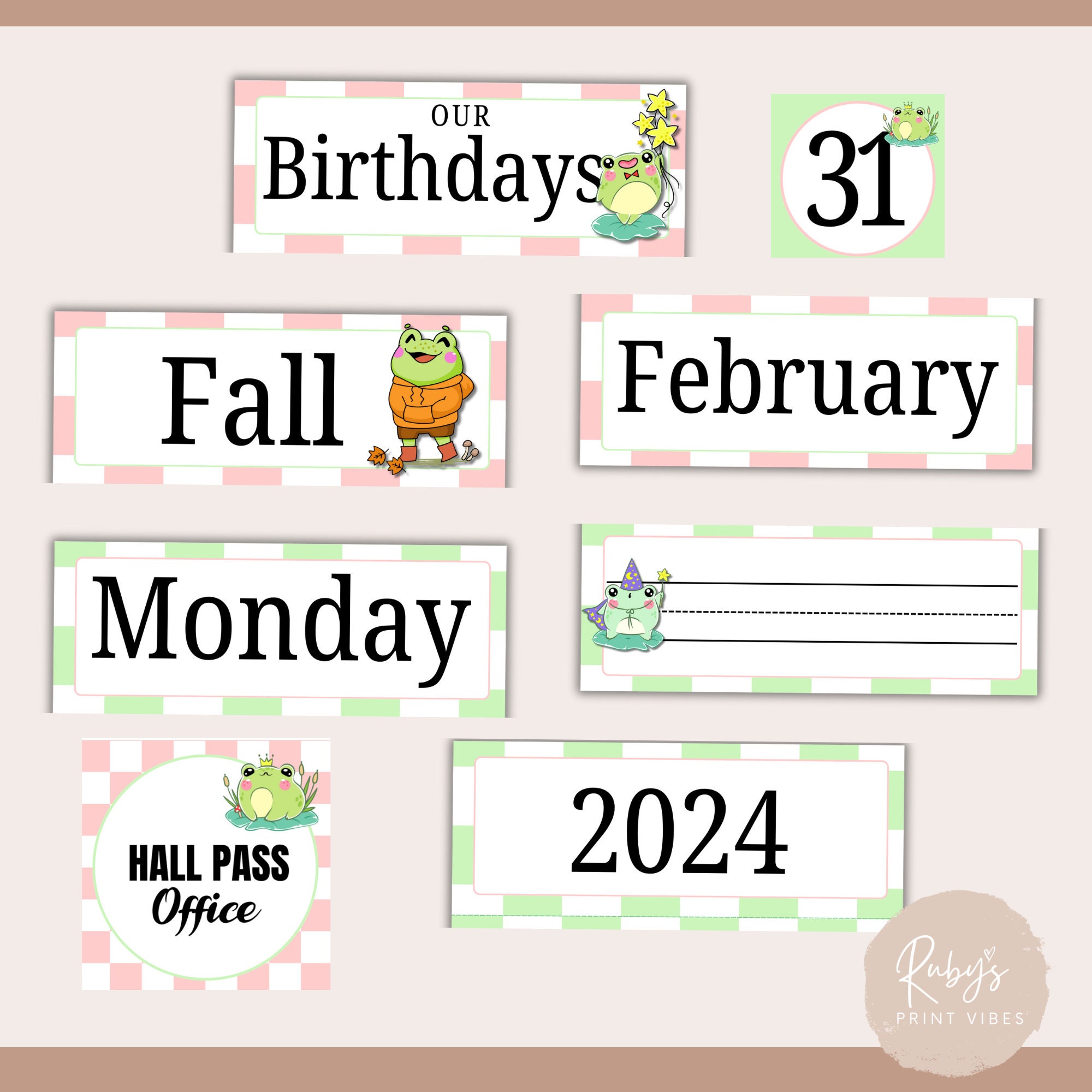 Classroom Decor Bundle: Frog Theme Editable Decorations | Classroom ...