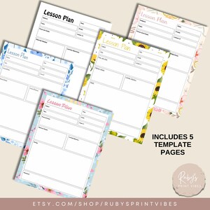 Summer Themed Daily Lesson Plan Template for Teacher Lesson Planning ...