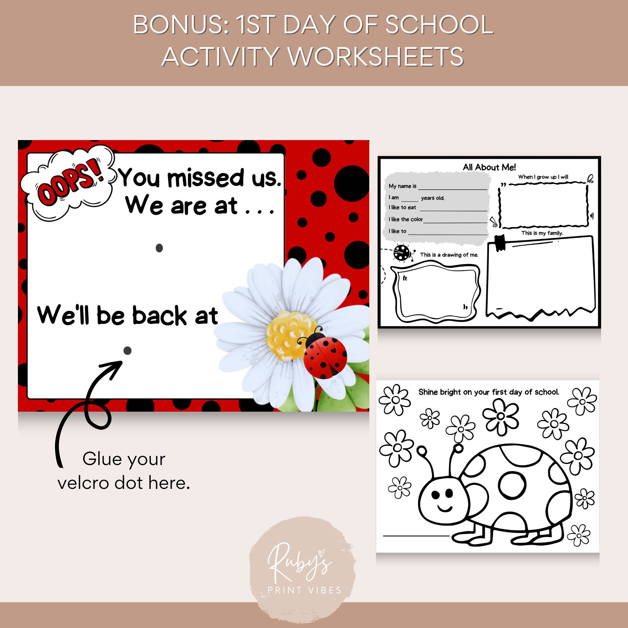 Classroom Decor Bundle: Ladybug Theme Decorations Classroom Labels and ...