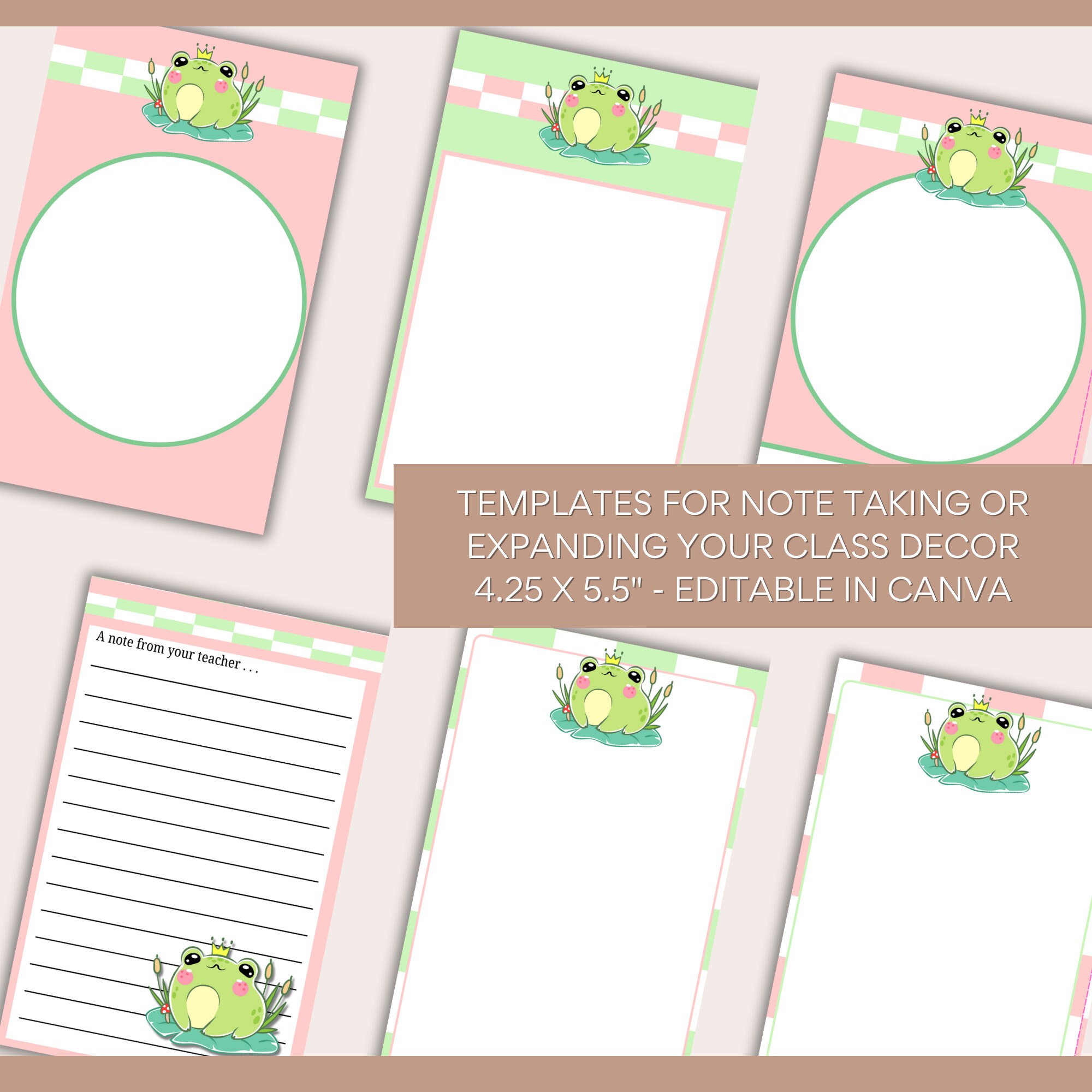 Classroom Decor Bundle: Frog Theme Editable Decorations | Classroom ...