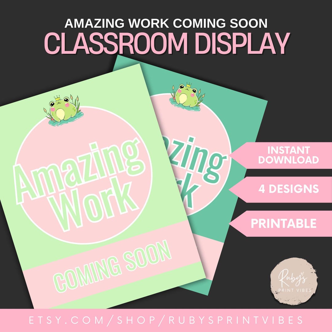 Brag Board Poster Set - Display Your Students' Amazing Work | Includes ...