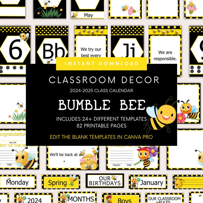 Bee Classroom Decor - Etsy