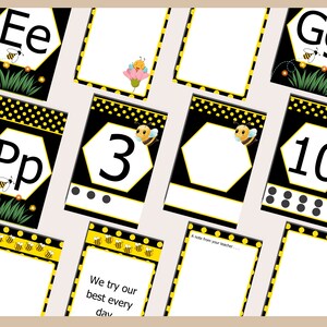 Bumble Bee Classroom Décor Bundle for Preschool Bulletin Board Bumble ...